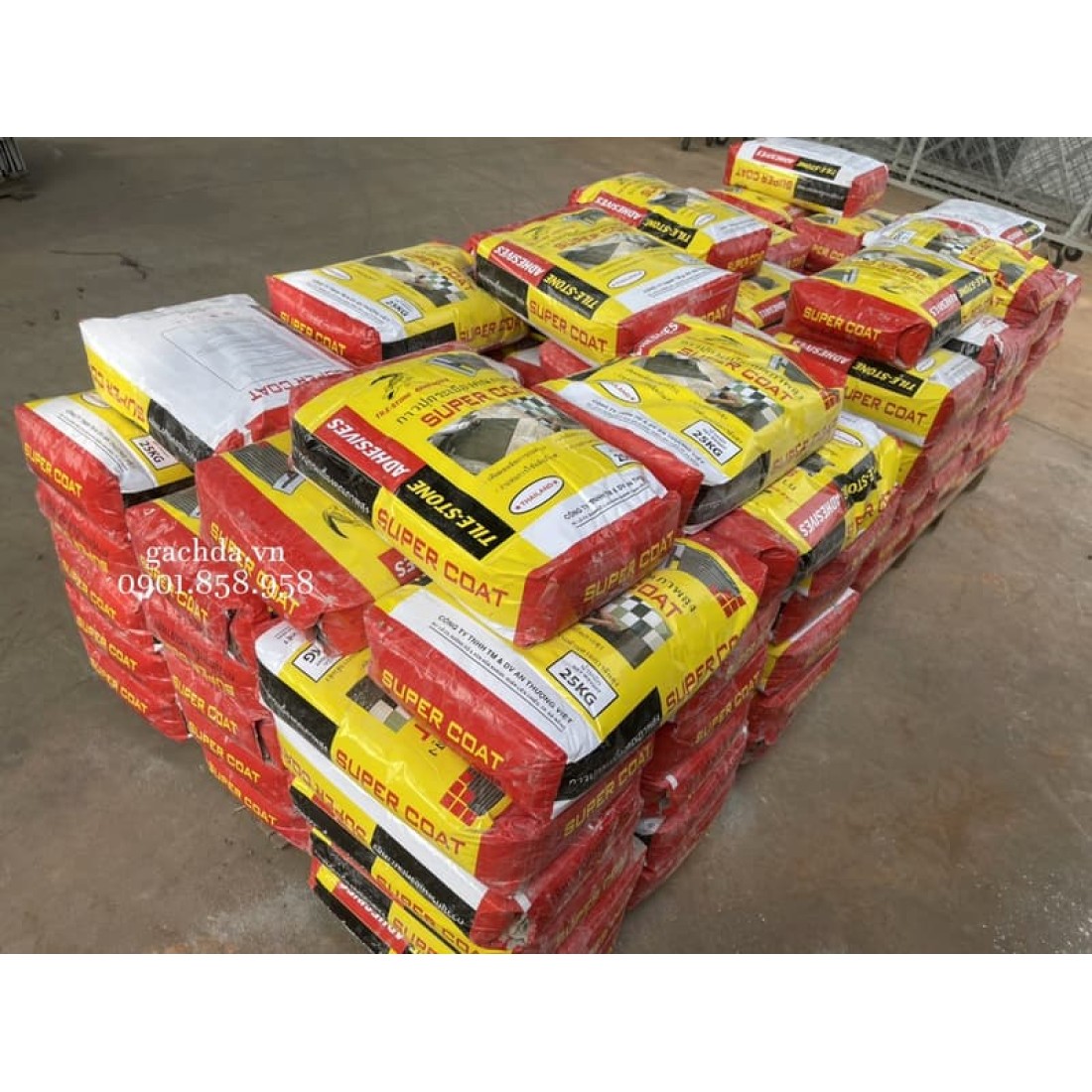 Keo Dán Gạch : Keo dán gạch SUPER COAT màu xám